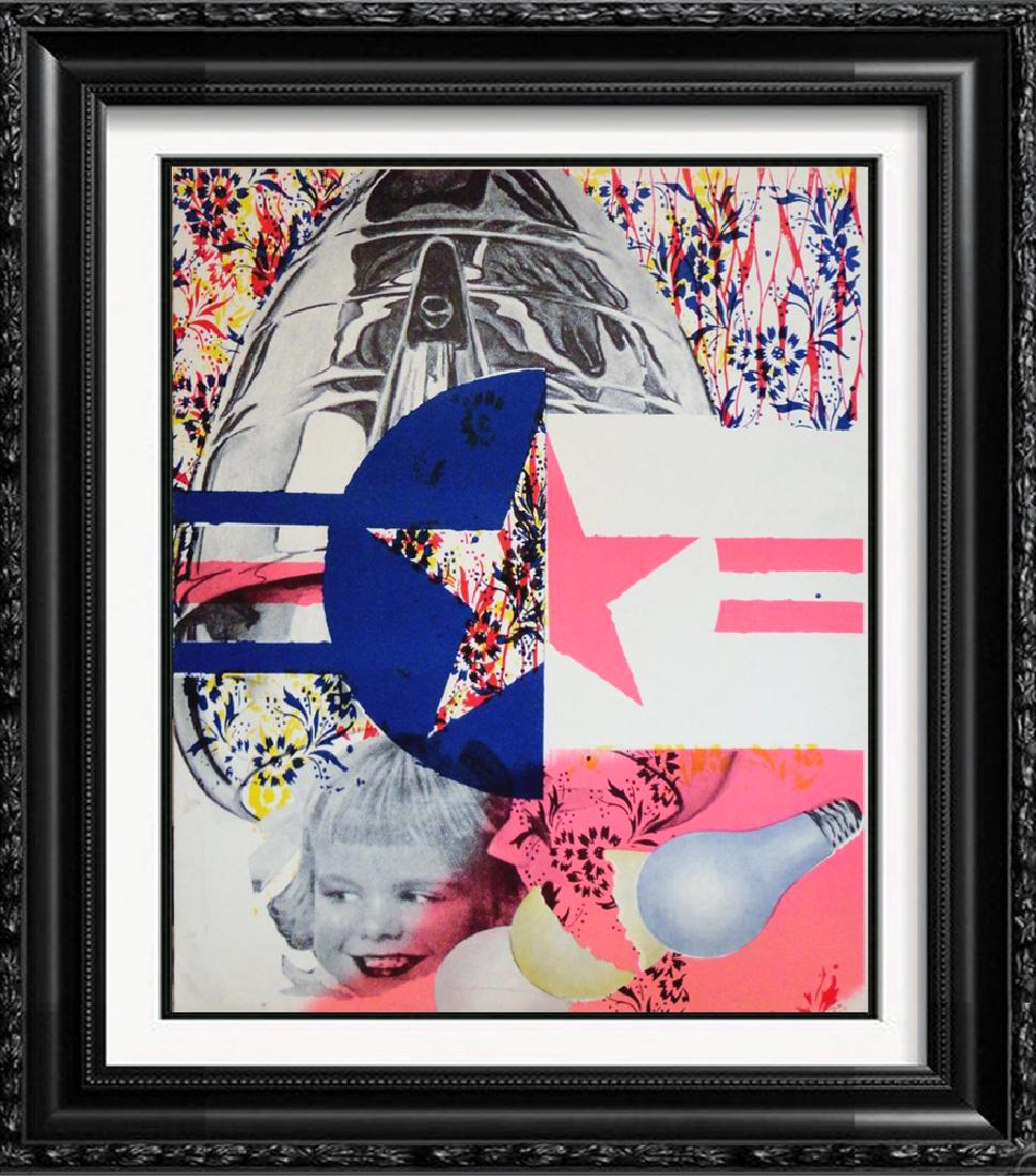 James Rosenquist Rare Original Colored Lithograph Art