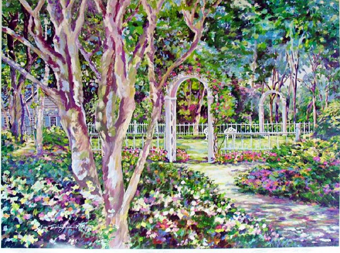 Sue Tushingham Mcmary Garden Arbors Pencil Signed