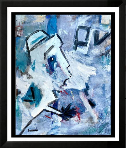 Surprised Abstract Figure Modern Original Painting (#0034) on Sep 06 ...