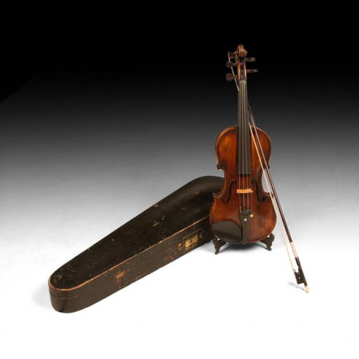 Antique Stradivarius Style Violin With Case