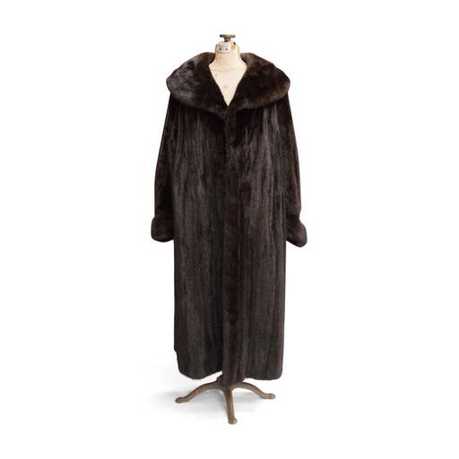 1960s Full Length Mink Fur Coat