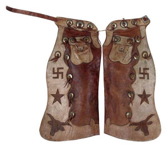 Zane Grey's Personal Visalia Batwing Chaps