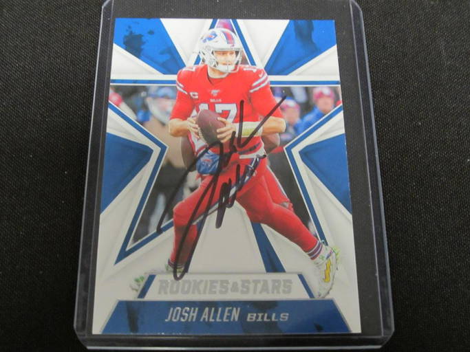 Josh Allen Autographed Trading Card W/coa