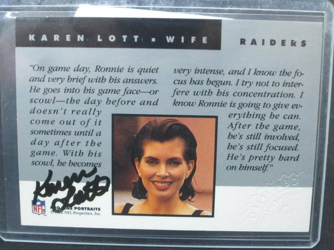 92 Pro Line Karen Lott Autograph