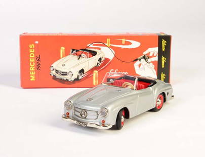 Schuco 2095 Mercedes 190 Sl Tin Wind Up Car