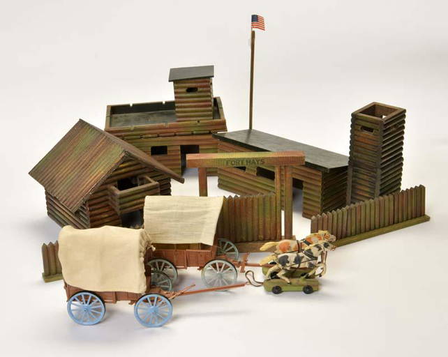 Elastolin, Grosse Fort Anlage + 2 Kutschen