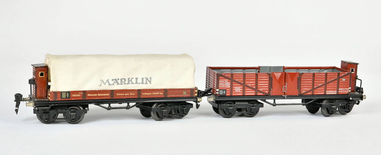 Marklin, Offener Guterwagen und Planenwagen, (#4170) on Sep 09, 2022 ...