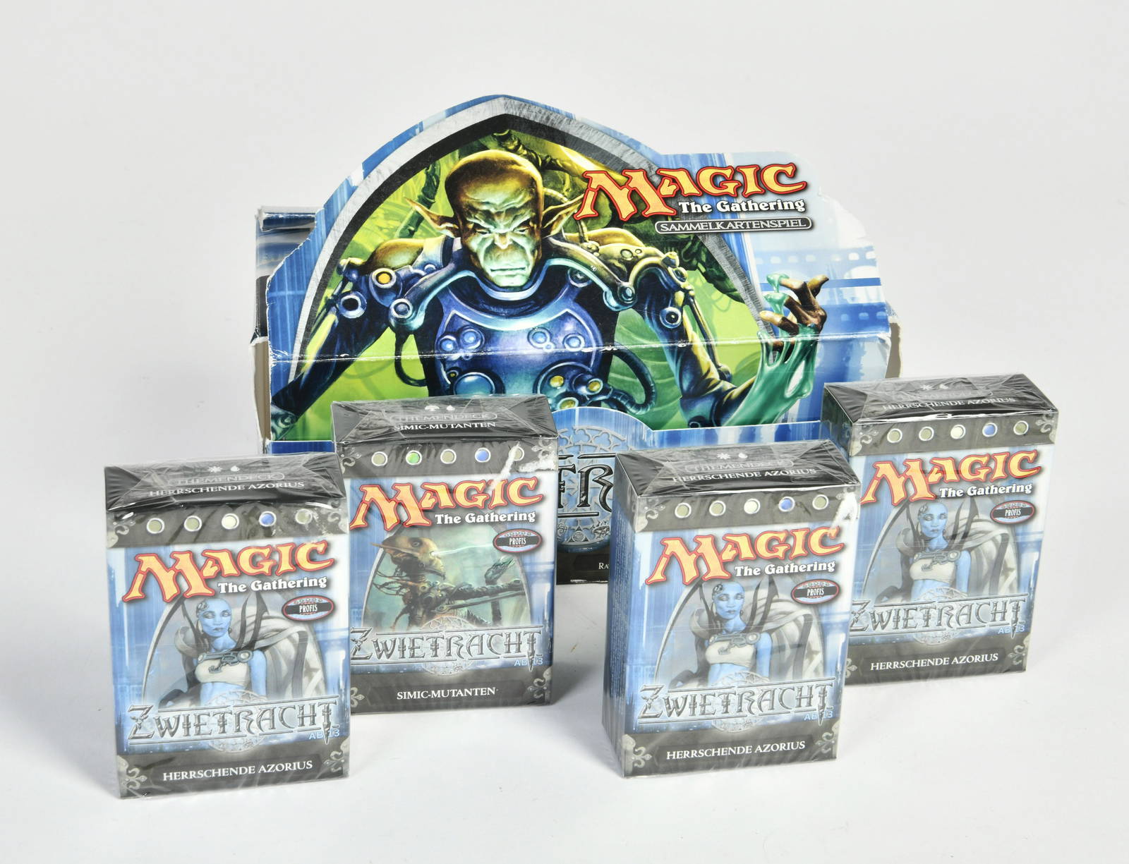 Magic, Zwietracht Ravnica Block 4 Booster Decks + Okt Auction