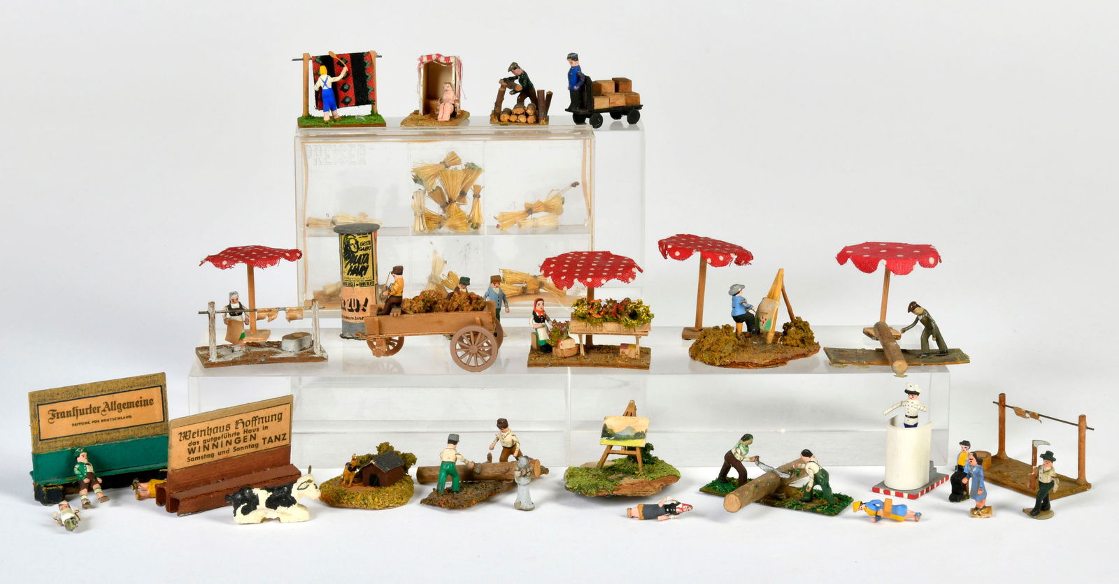 Preiser, Holzfiguren U. Zubehor, Holz-garben Auction