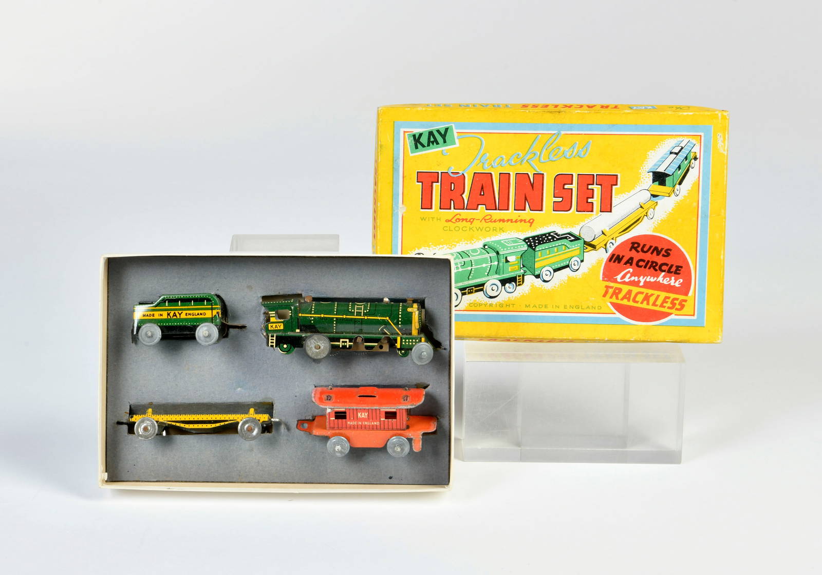 Kay, Trackless Train Set Penny Toy Auction