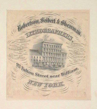 1860 Litho Proof Lithographer Co