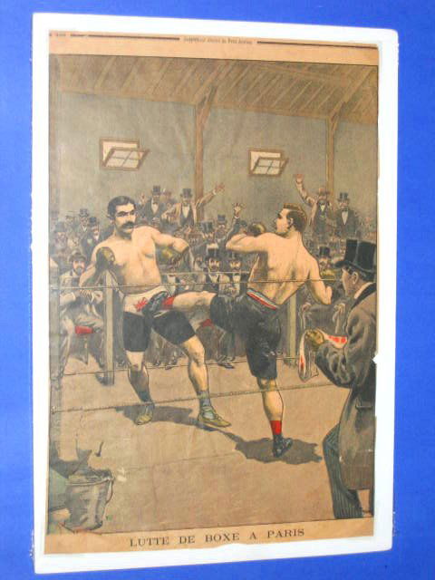 168: 1880 French Boxing print