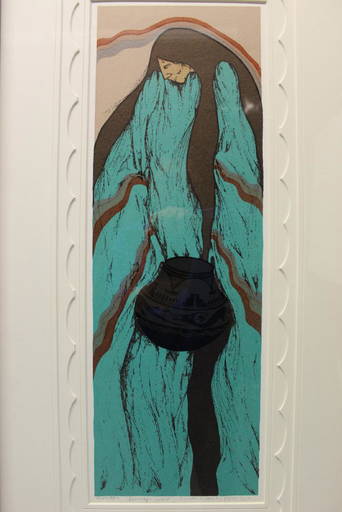 Homenaje A Maria, Lithograph, Signed By Artist Amado