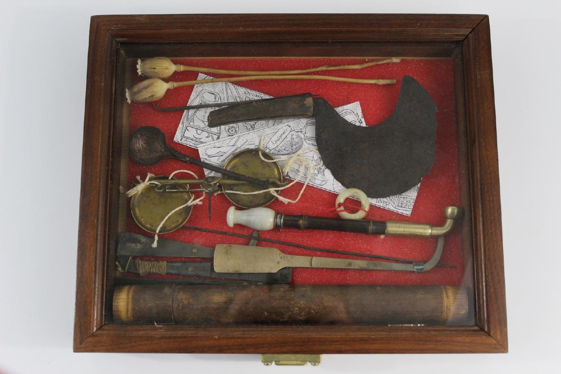 Antique Opium Smoking Tools Set