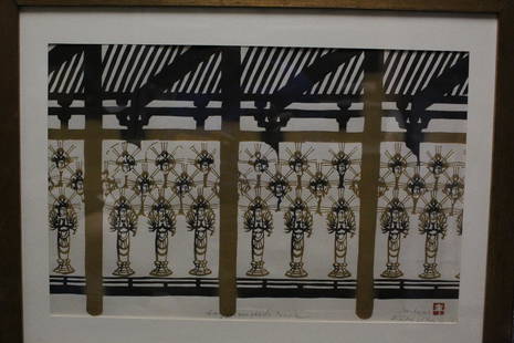 Uchida Wood Block Printer, Kyoto Japan