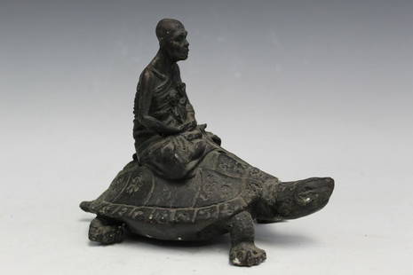 Bacchus Statue Riding A Turtle