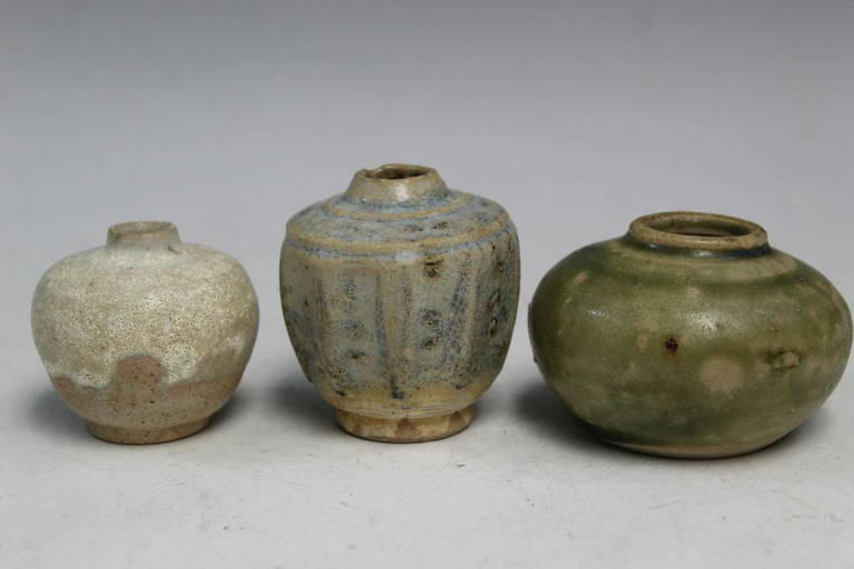 Three Chinese Small Pottery Jars