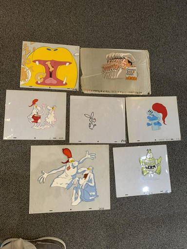 Lot of Seven Painted Animated Cells (#0290) on Dec 11, 2022 ...