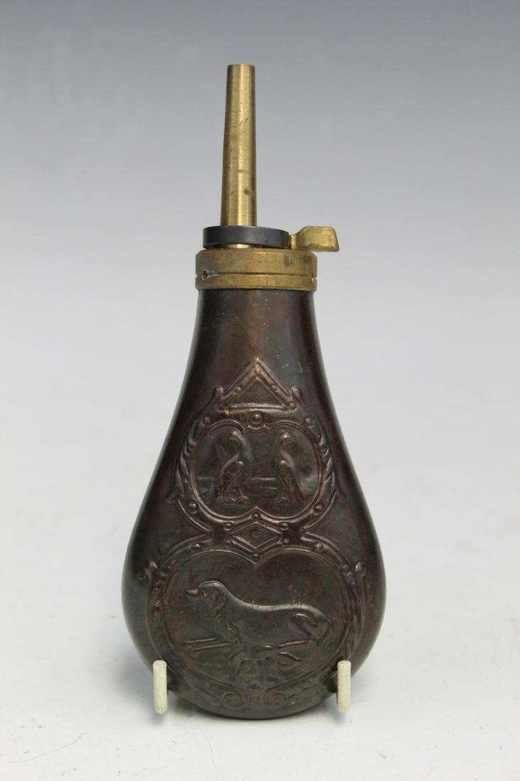 Gunpowder Flask. Italian. Auction