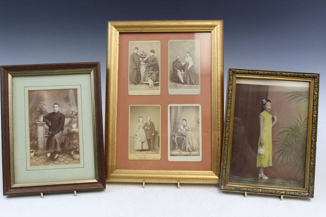 Three Antique Photo Frames Auction