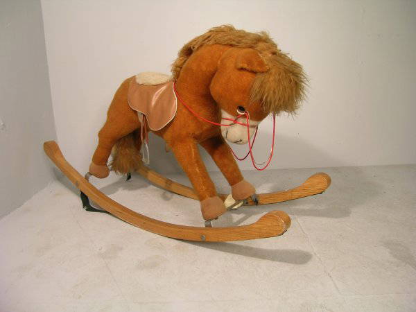 A Large Merrythought Rocking Donkey, Circa 1950,