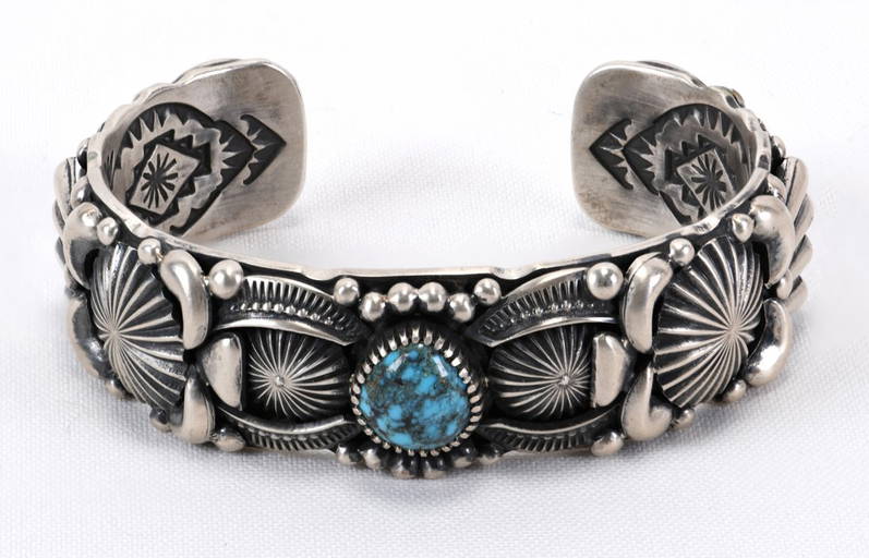 Delbert Gordon High Grade Candelaria Turquoise Bracelet