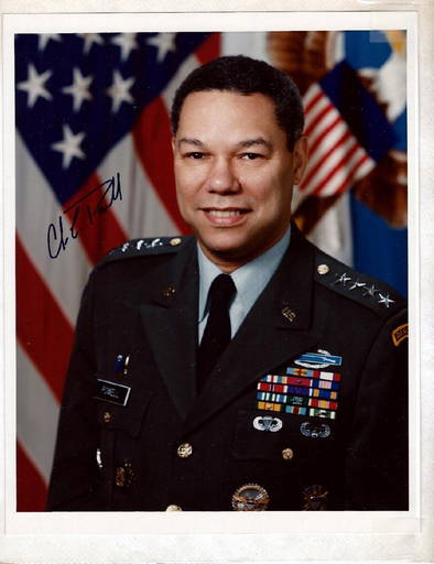 General Colin Powell Signed Photo, c.1990 - Nov 12, 2017 | Zikorn Arts ...