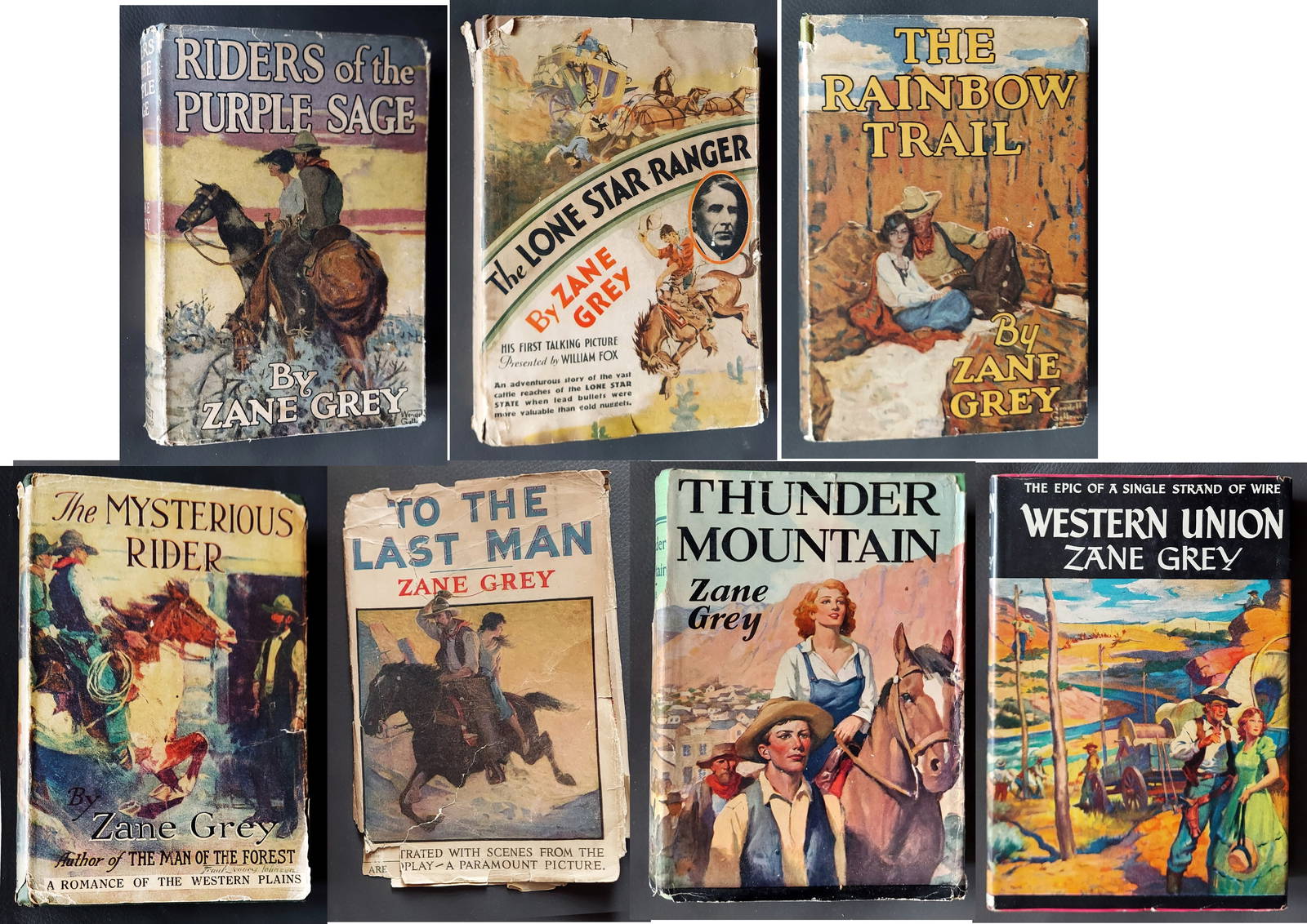 Zane Grey Collection: Seven First Editions 1912-1939 Auction