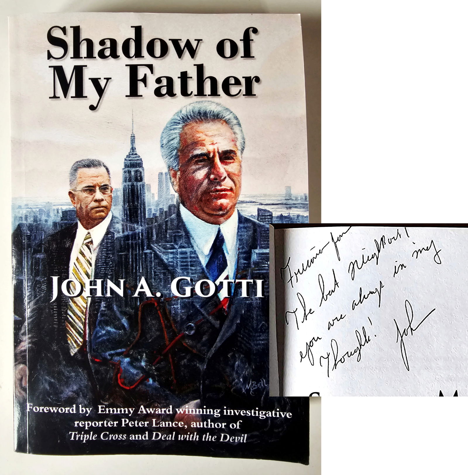 John A. Gotti, Signed 1st Edition: Shadow Of My Father, 2015 Auction