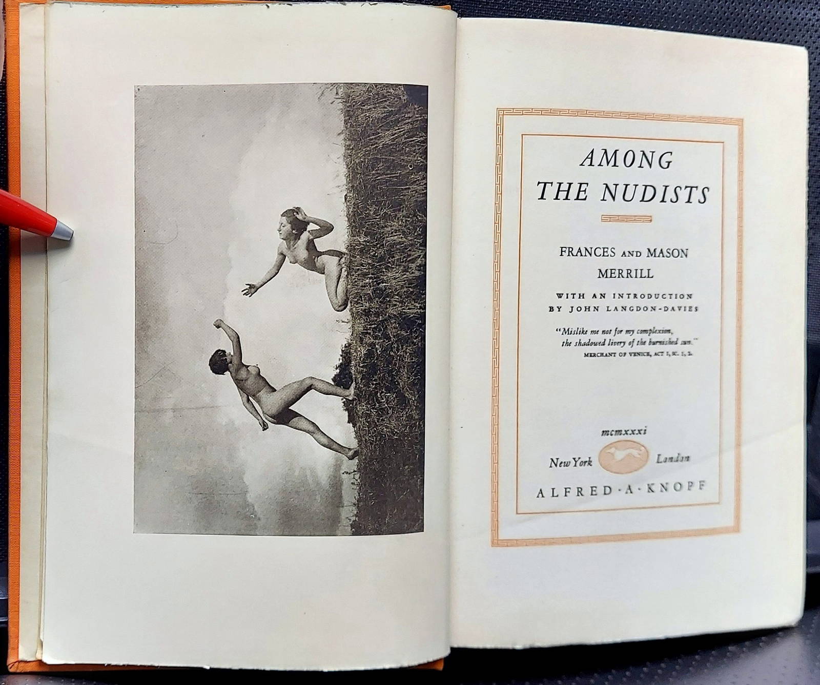 Frances & Mason Merrill: Among The Nudists 1931 First Edition Auction