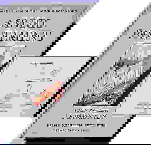 J.b. Priestley, Inscribed & Signed: Angel Pavement, 1930 Auction