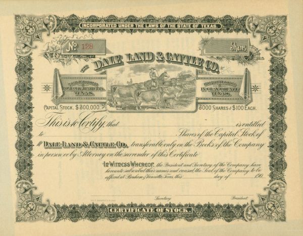 257: DALE LAND & CATTLE COMPANY