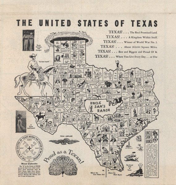 Wacky Texas Map