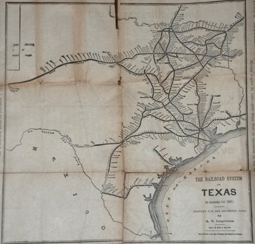326: Railroad Map of Texas in 1881 - Dec 12, 2009 | Dorothy Sloan ...
