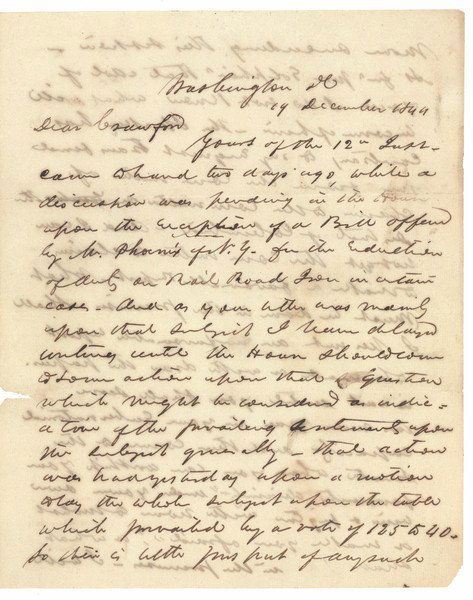 512: STEPHENS, Alexander Hamilton. Autograph letter