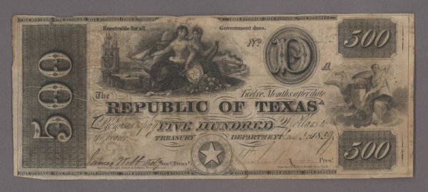 Republic Of Texas Currency & Bank Notes