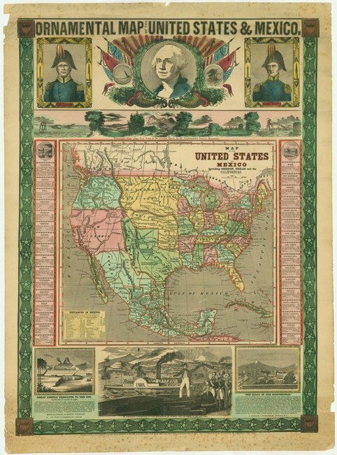 [MAP]. ENSIGN & THAYER. Ornamental Map of the US.. 1848 - Apr 04, 2013 ...