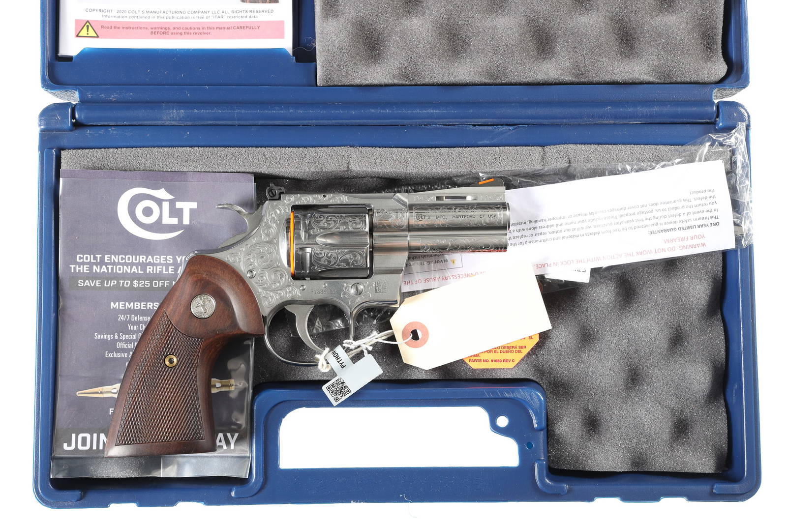 Factory Engraved Colt Python Revolver .357 M Auction