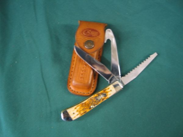 Case Stag Handle Double Blade With Case