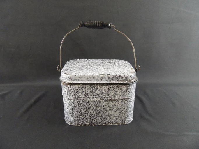 Antique Granite Ware Lunch Box