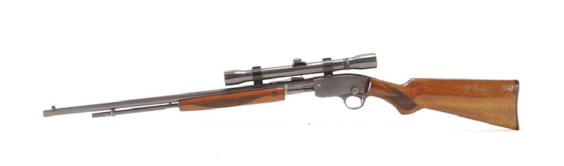 Savage Model 29 A .22 Cal Pump Action Rifle With Scope