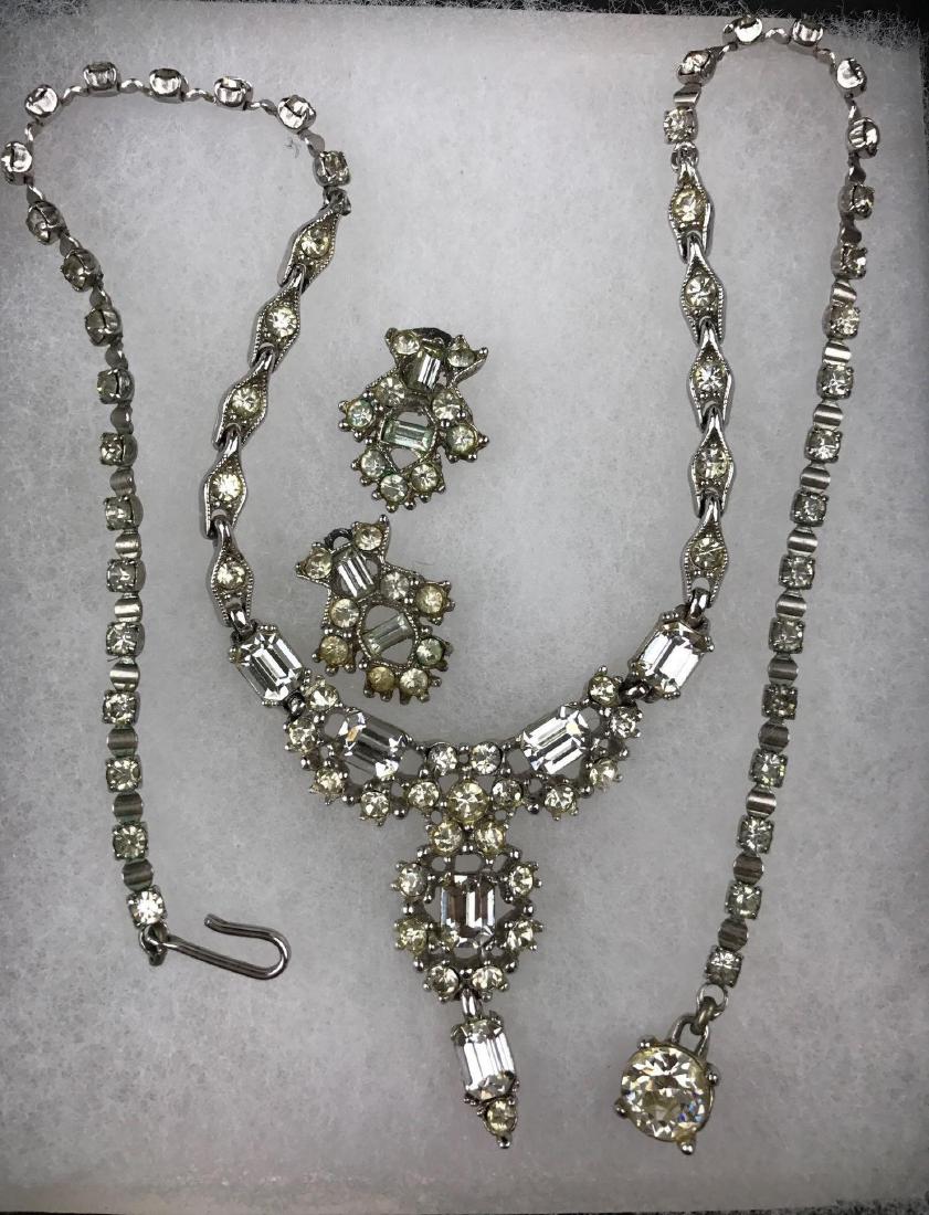 Vintage Bogoff Rhinestone Necklace