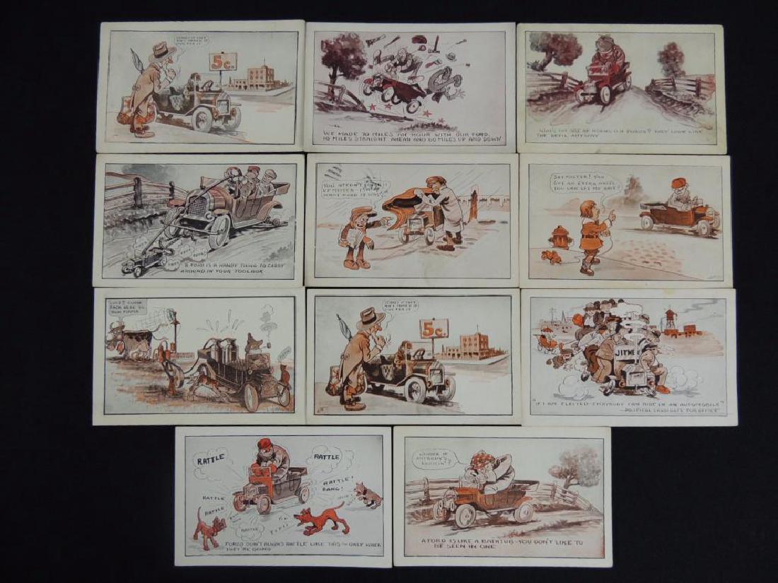 Cobb Shinn Artist Signed Ford Series Postcards