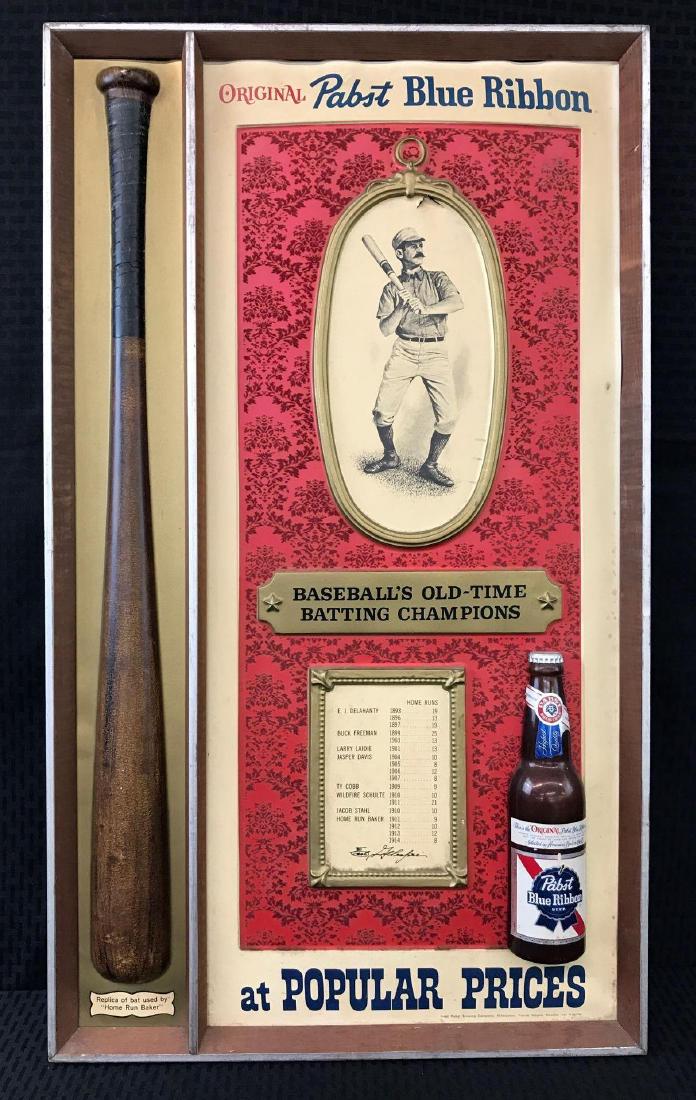 Pabst Blue Ribbon Baseball Sign