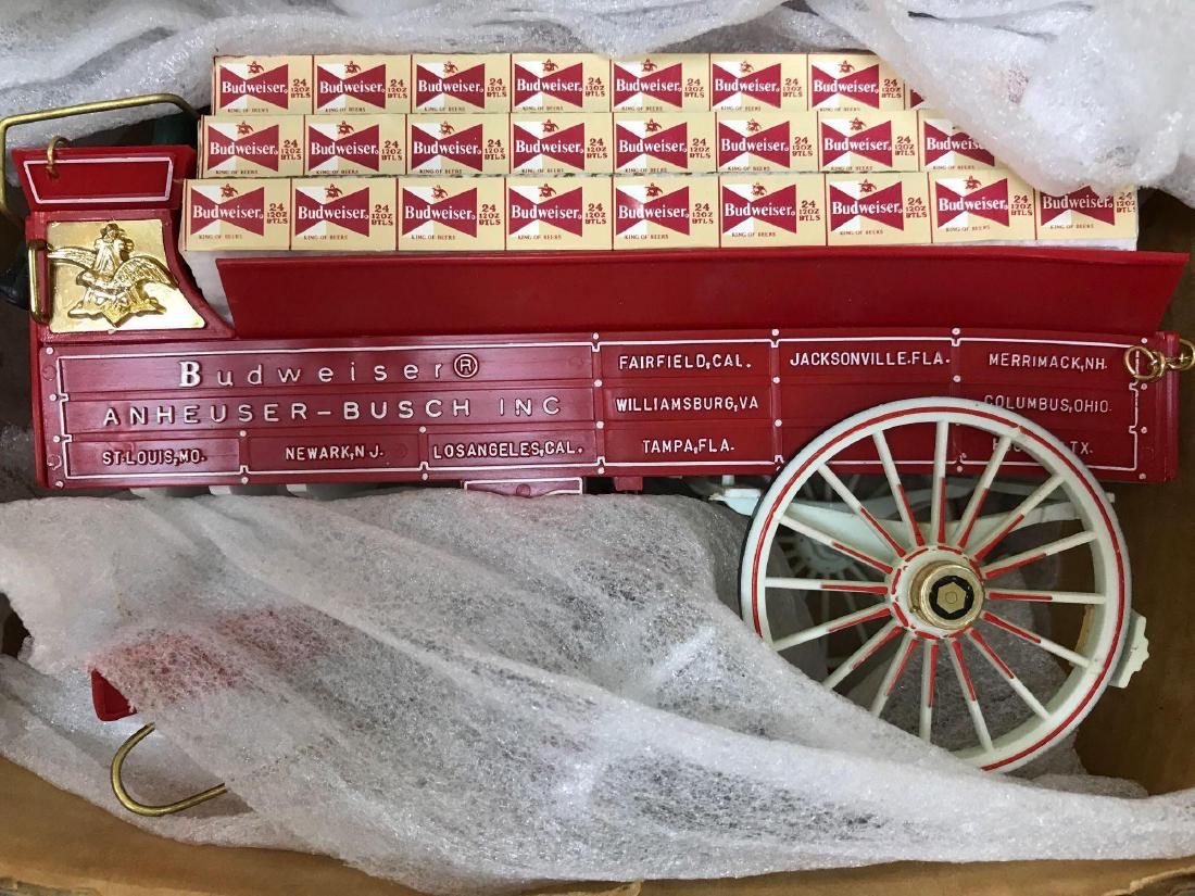 Budweiser Clydesdale Team and Wagon Model New in Box