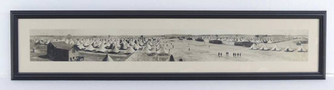 Ww1 Tent City Camp Custer Framed Photograph