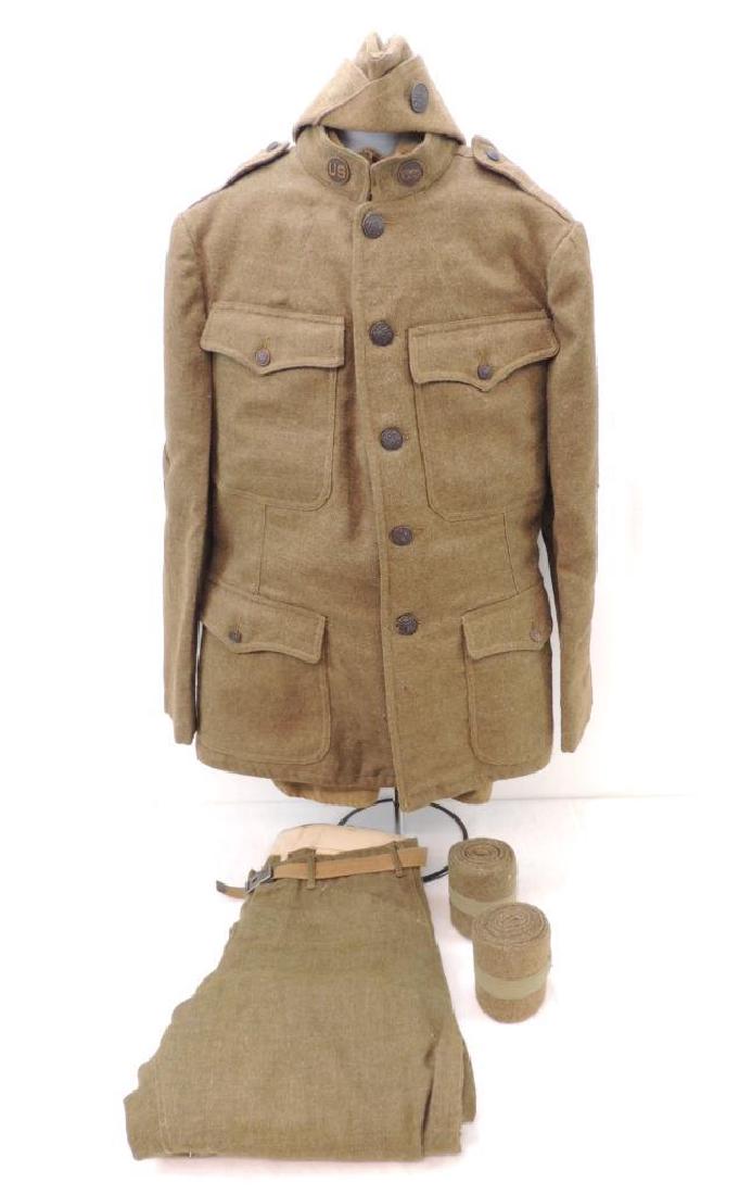 WW1 U.S. Army Named Tank Operators Corps Uniform with