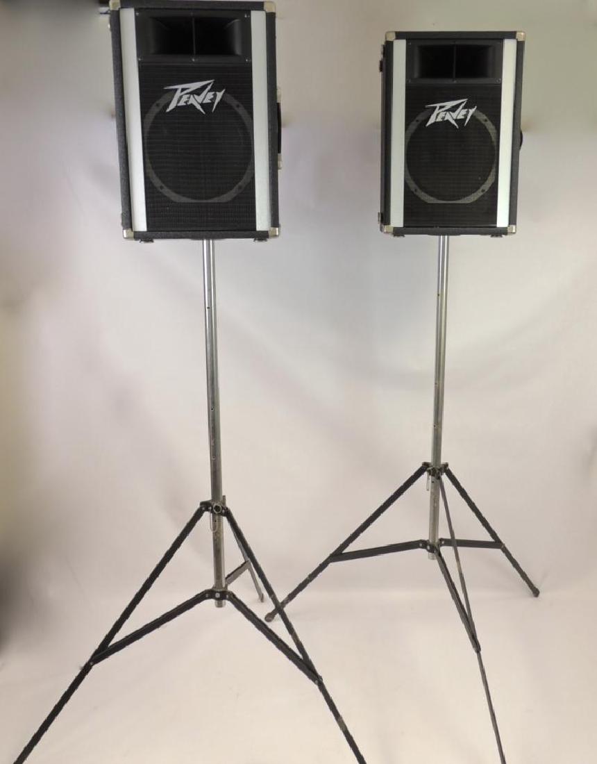 Pair of Peavey Model 112H Enclosure PA Speakers with