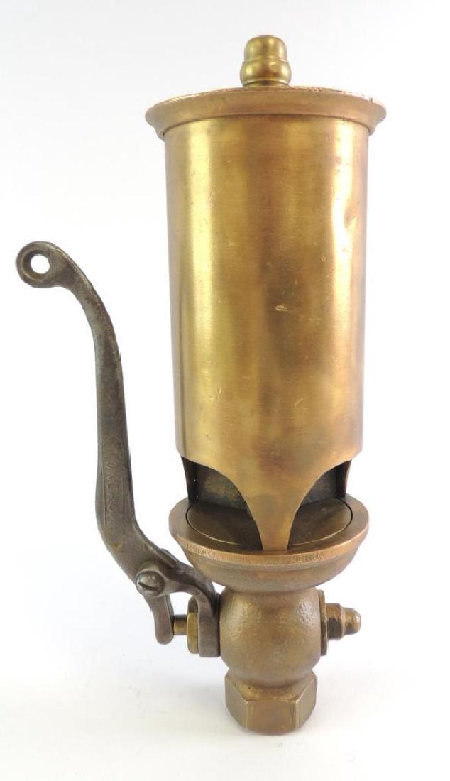 Antique Lonergan 3 Valve Brass Steam Whistle