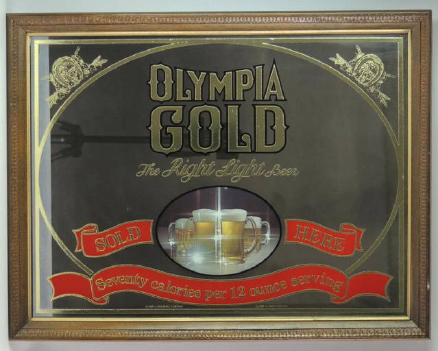 Vintage Olympia Gold "the Right Light Beer" Advertising